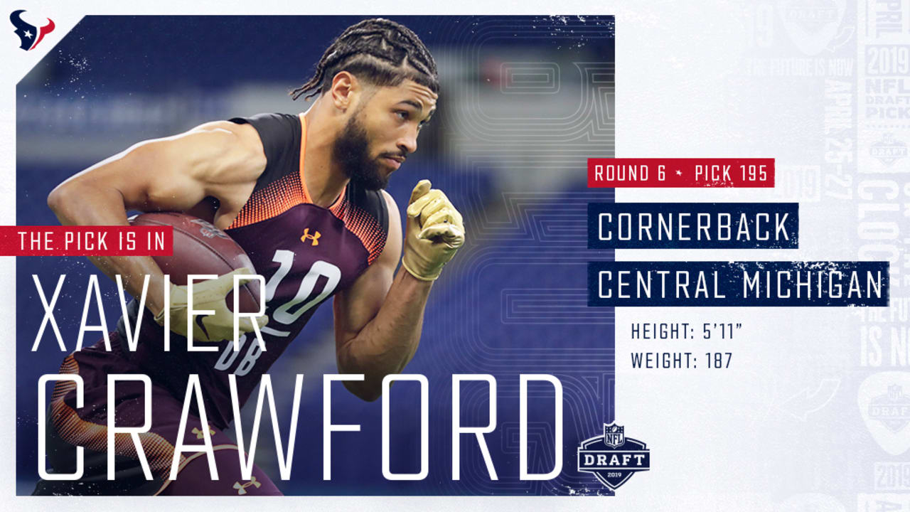 CB's the choice: Texans add Xavier Crawford in 6th round