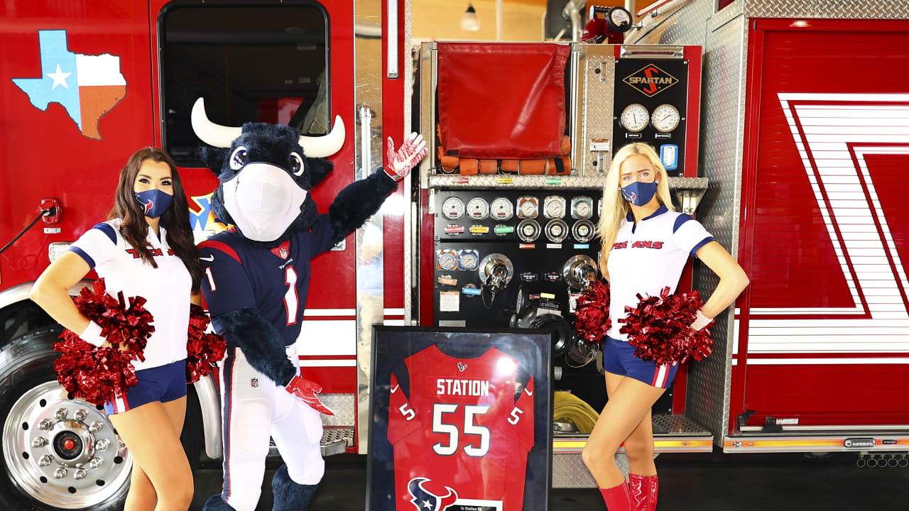 Texans Surprise Houston Fire Station 55 on International Firefighters Day
