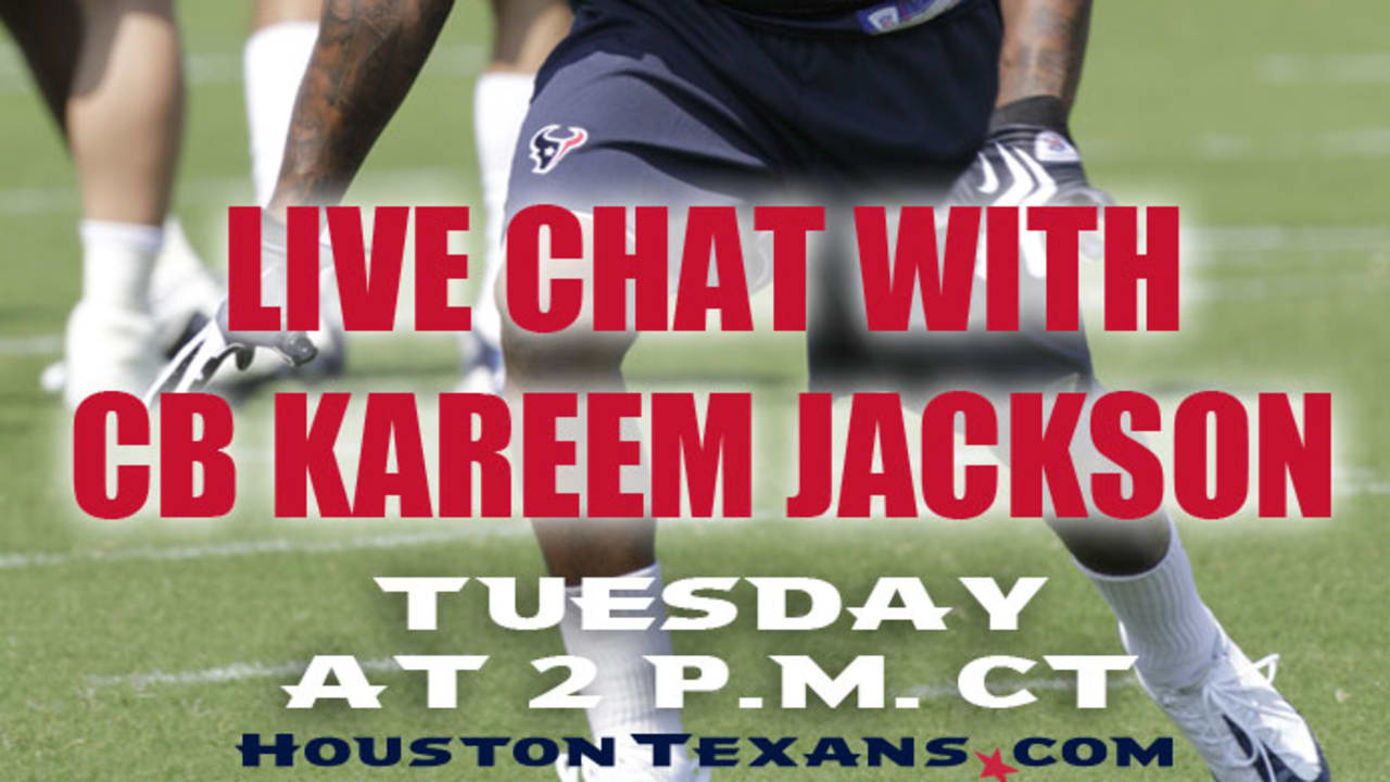 Chat live with Kareem Jackson at 2 p.m.