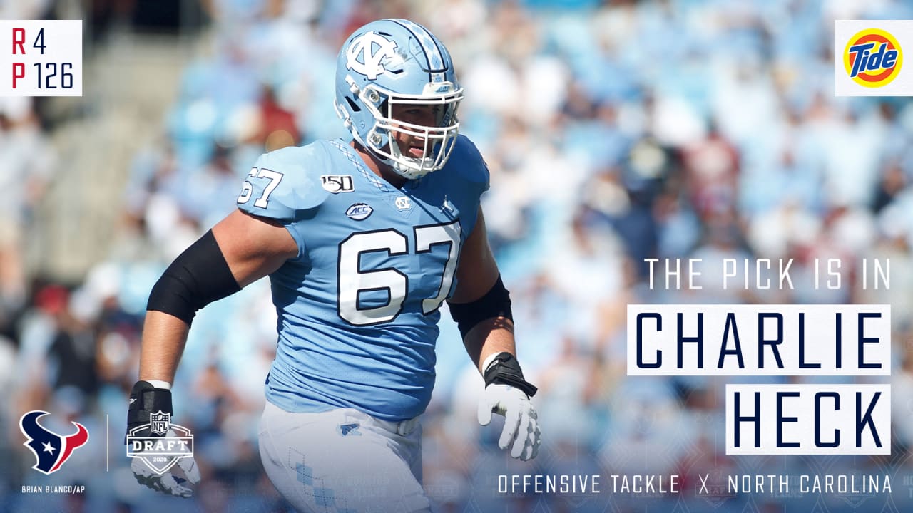 The Houston Texans selected North Carolina offensive tackle Charlie ...