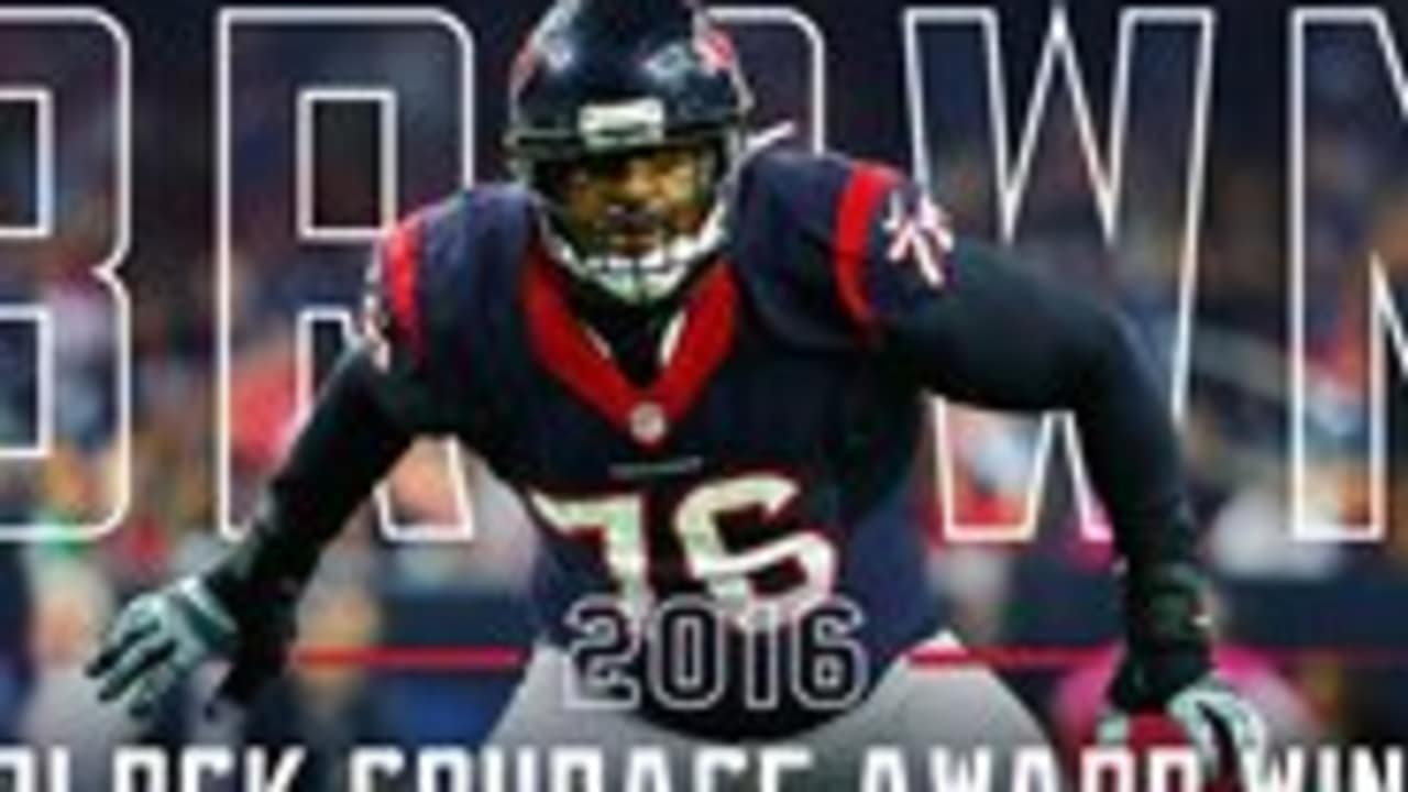 Duane Brown voted Ed Block Courage winner