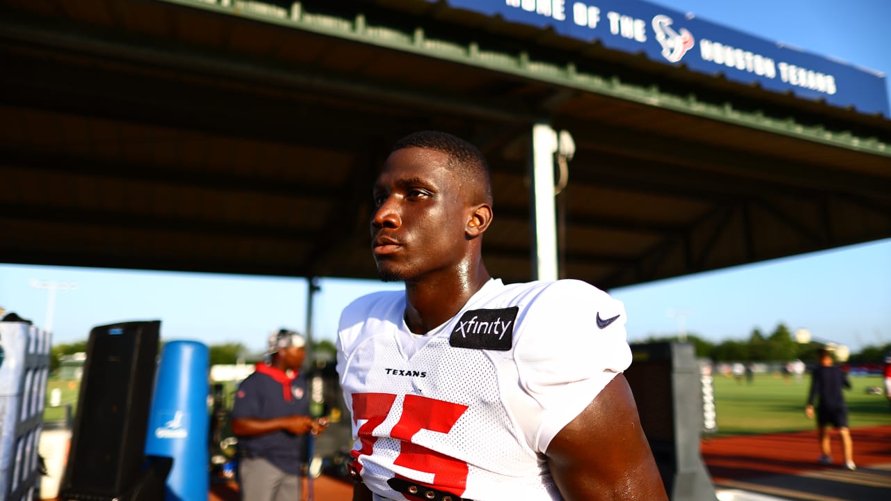 Defensive Lineman Adedayo Odeleye is on the Houston Texans as part of the International Player ...