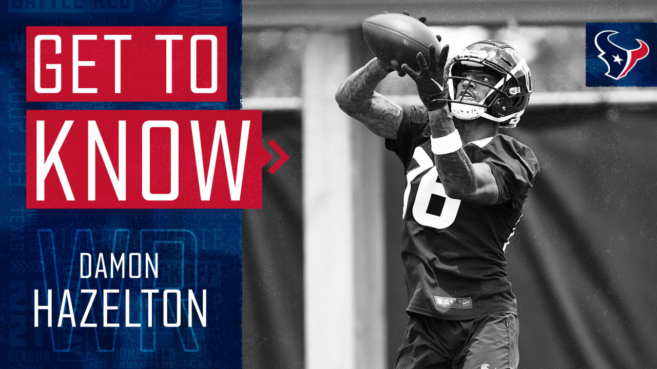 Get to know Houston Texans wide receiver Damon Hazelton, signed as a ...