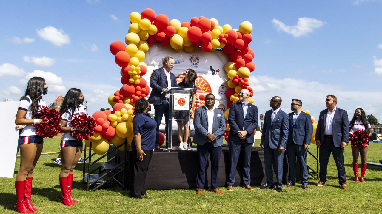 Award Presentation for Jack Yates High School's New Athletic Field