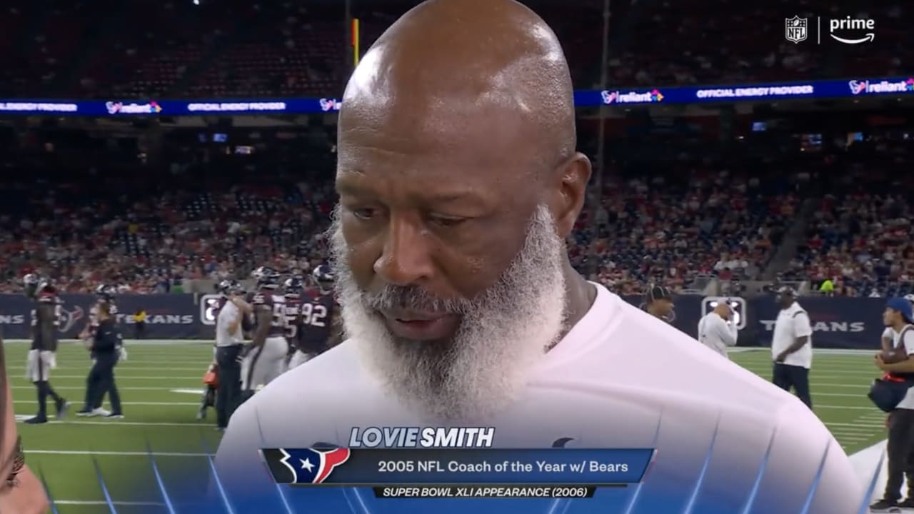 Sideline Cam: Lovie Smith on the Texans run game vs. 49ers ‍♂️