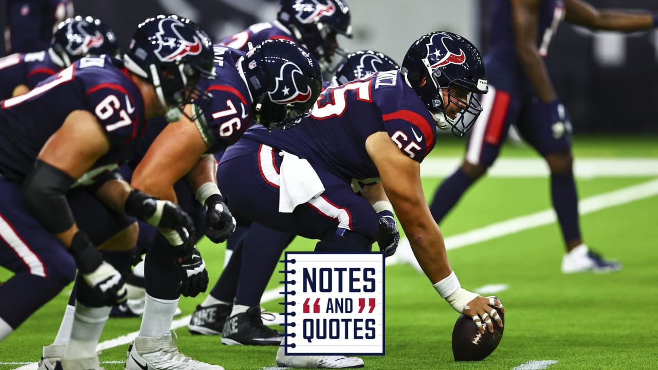 Check out what was seen and heard at Thursday's scrimmage at NRG Stadium.