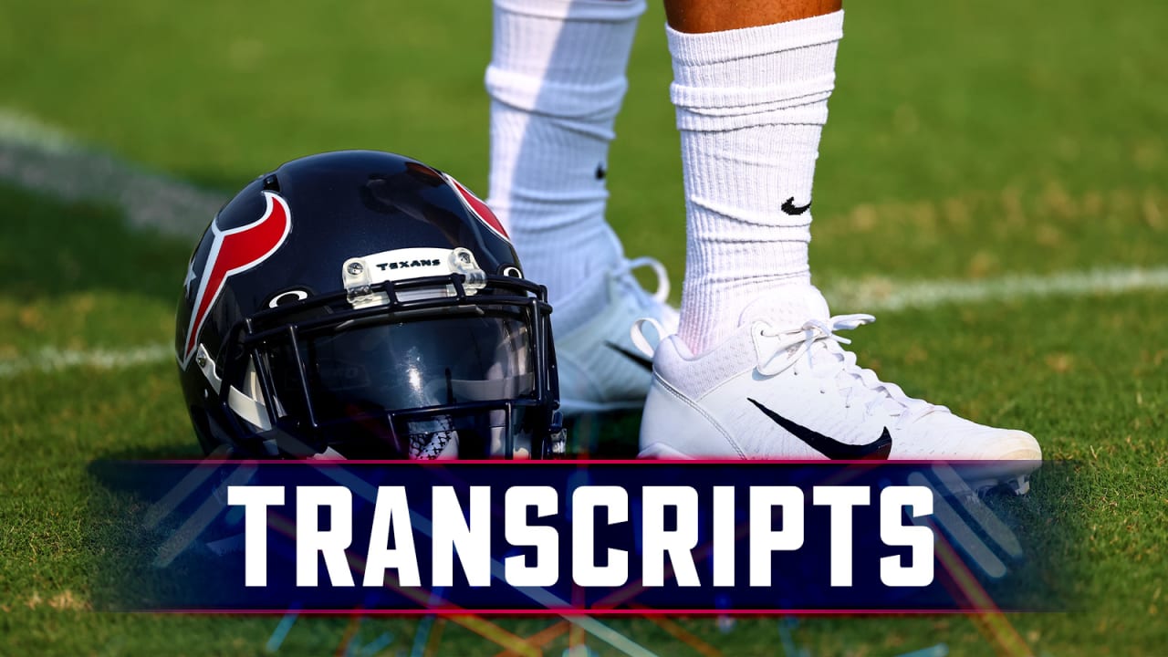 Houston Texans Offensive Coordinator Pep Hamilton, Special Teams ...