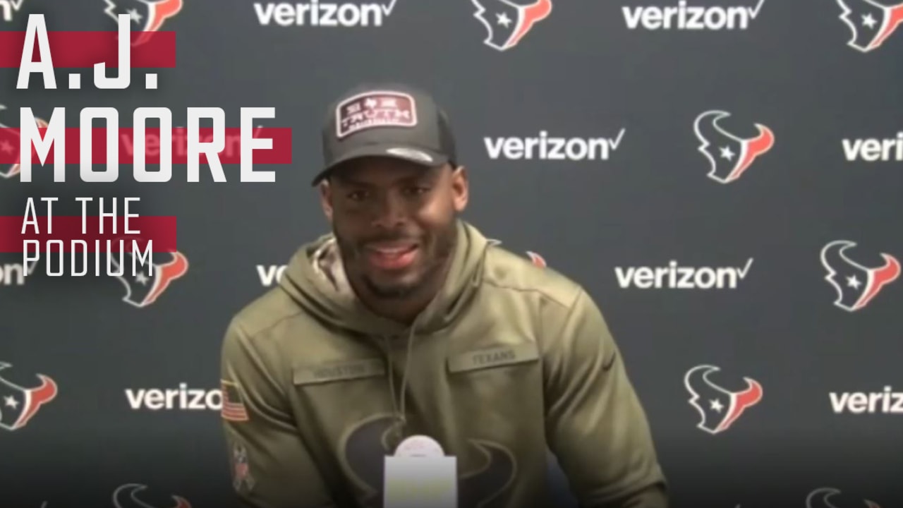 A.J. Moore Jr. | Press Conference (11-23-2020)