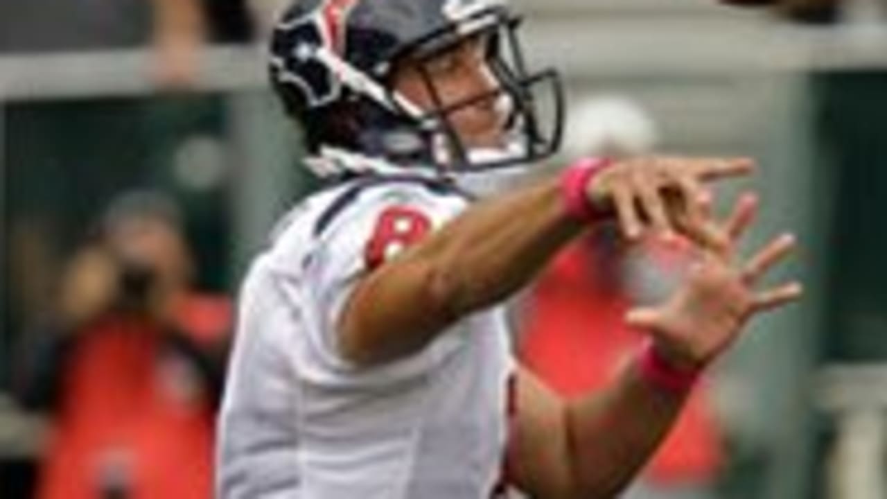 Schaub returns to practice, expected to start vs. Jets