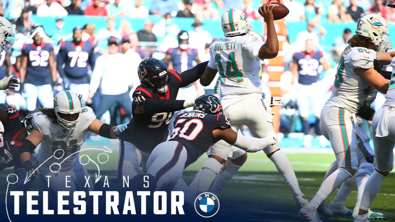 Defensive Line Combines for Sack against Dolphins | Telestrator
