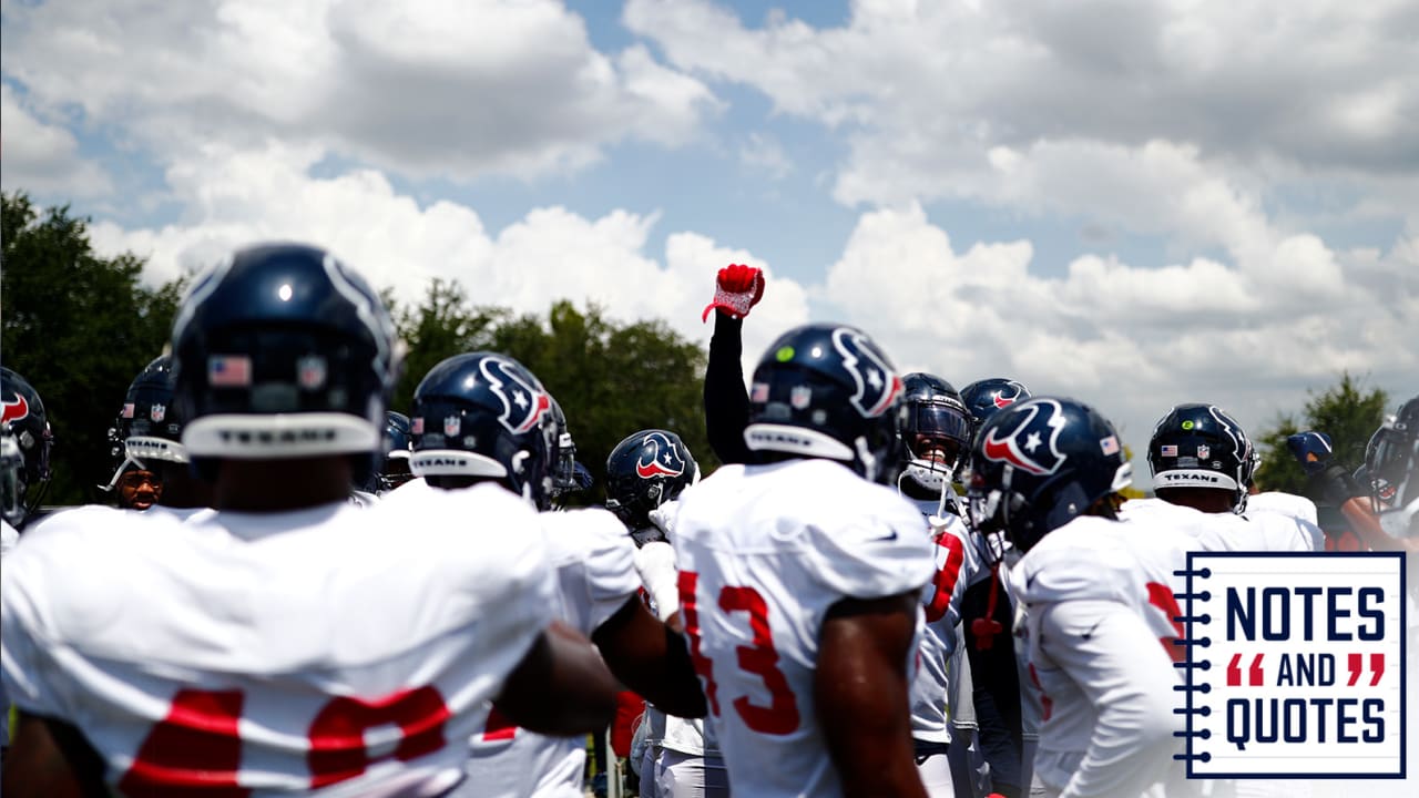 Check out what was seen and heard on Day 21 of Houston Texans Training ...