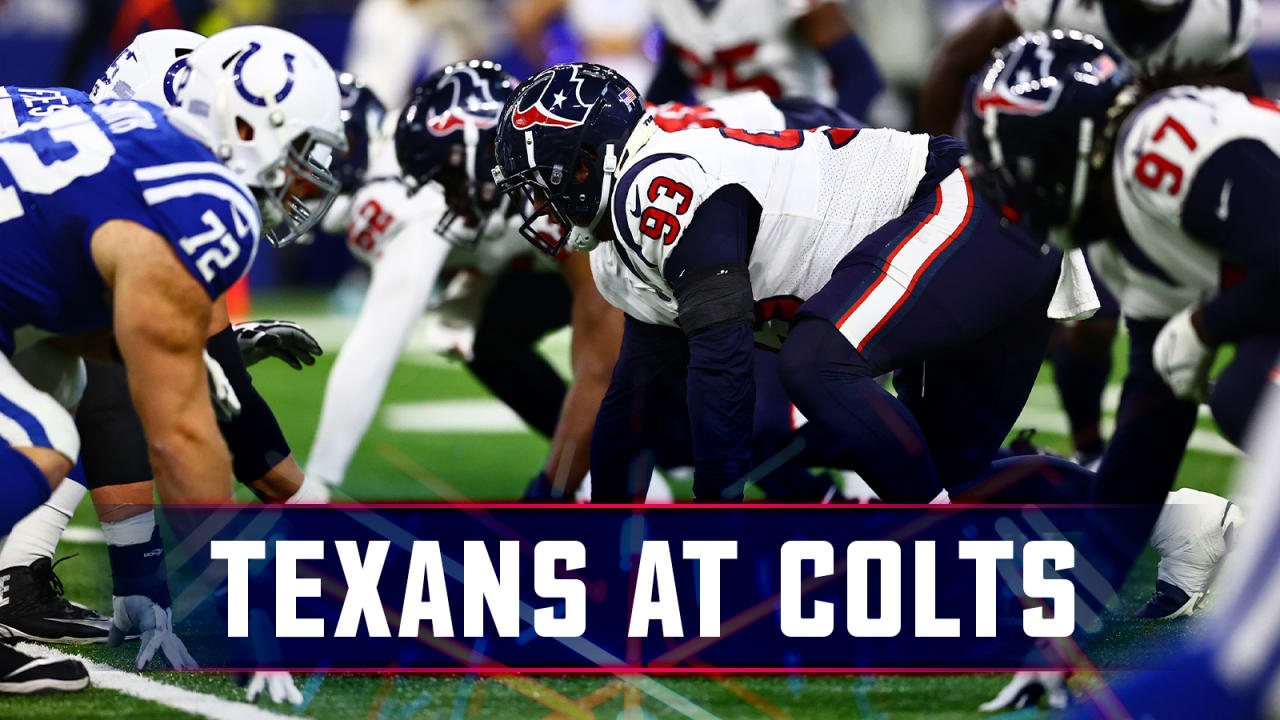 The Houston Texans are taking on the Indianapolis Colts for Week 18 of ...