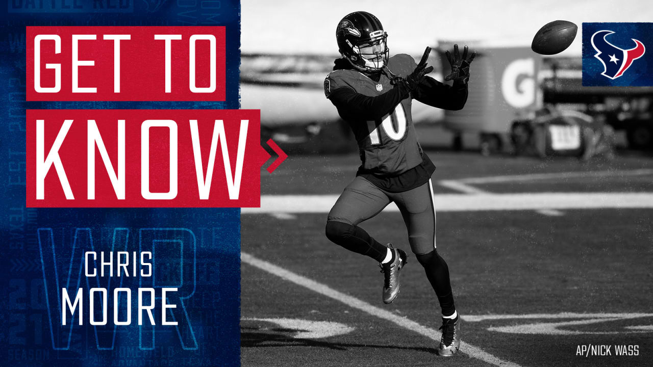 Get to know Houston Texans wide receiver Chris Moore, signed as an ...
