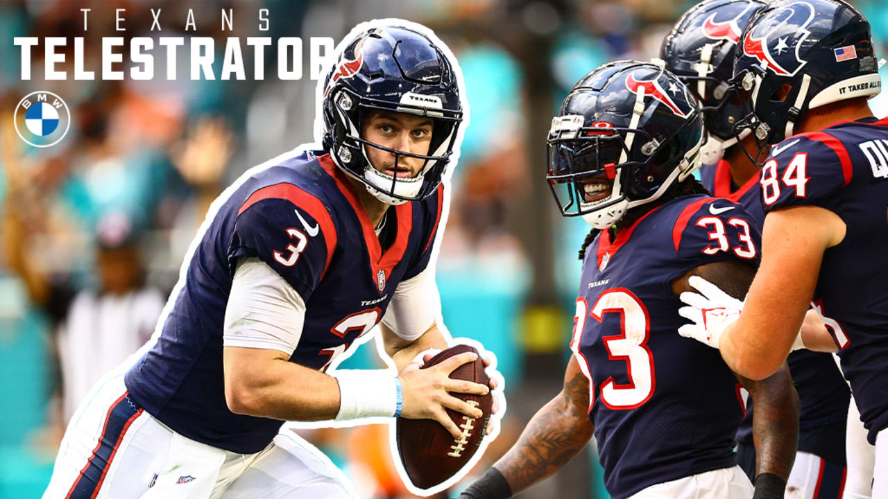 Breakdown + analysis of key plays from Texans-Dolphins | Telestrator