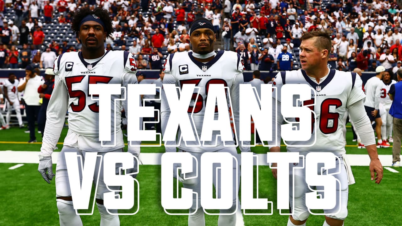 The Houston Texans are taking on the Indianapolis Colts for Week 1 of ...