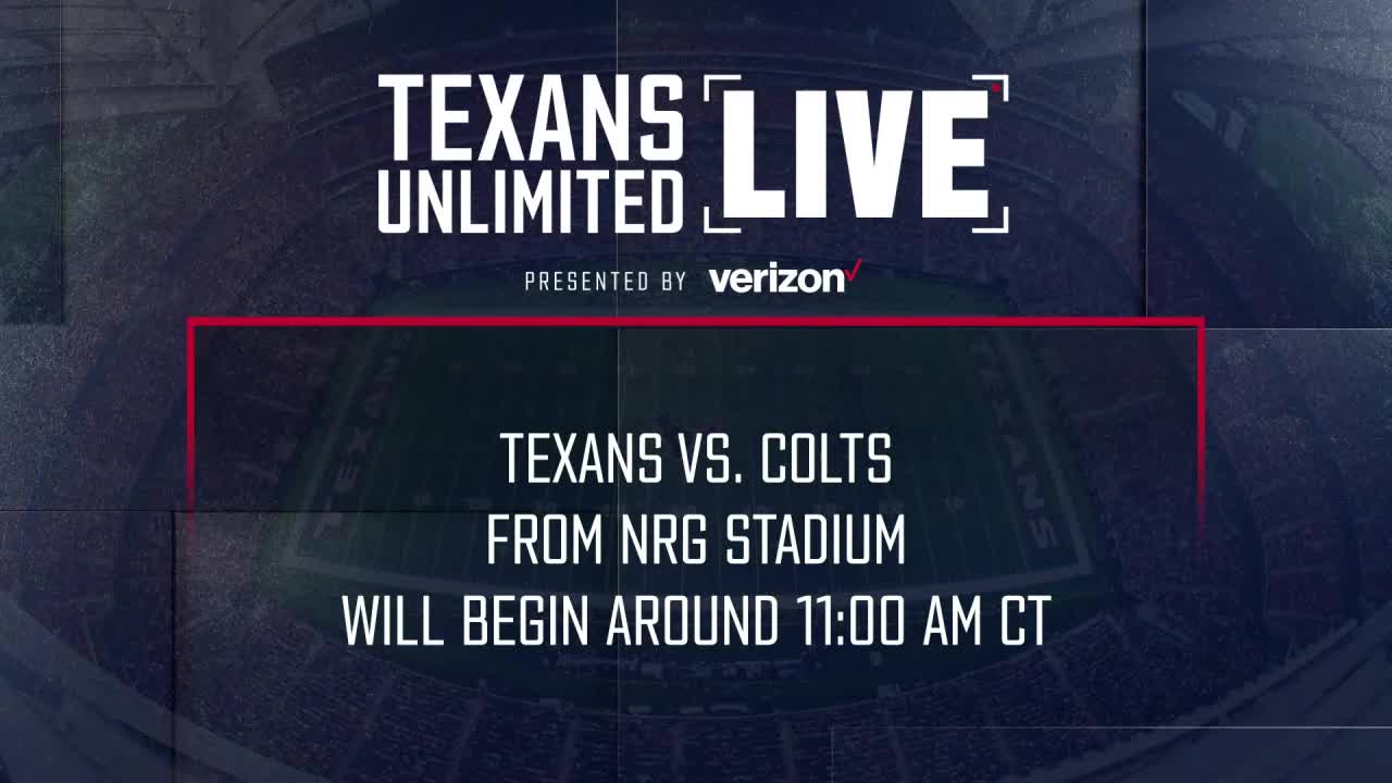 Texans Unlimited LIVE | Texans vs. Colts, Week 13