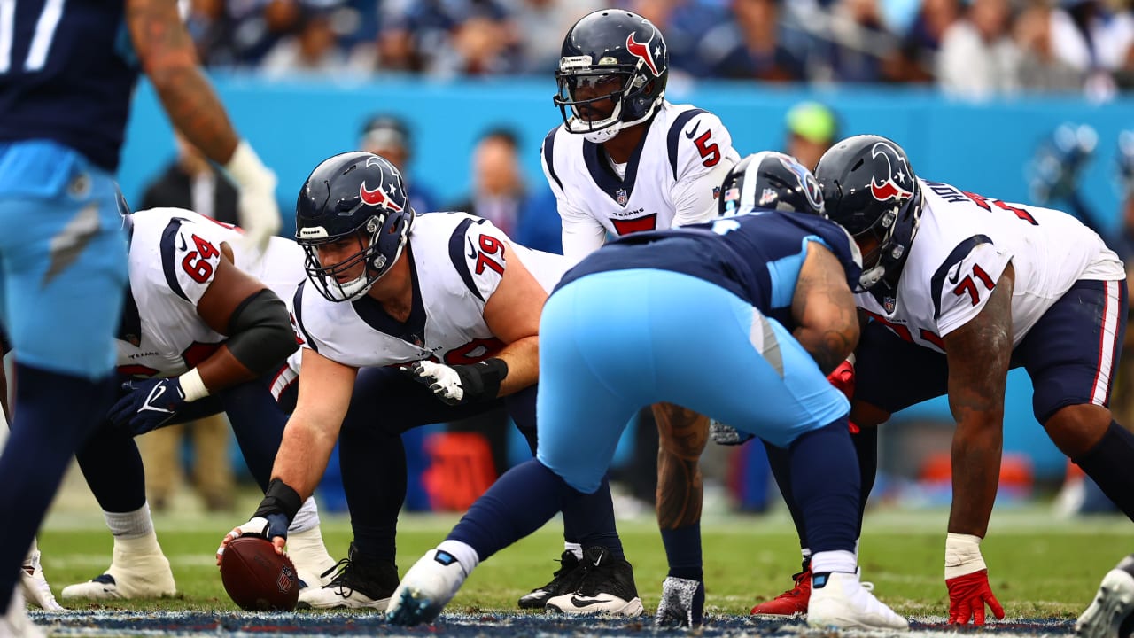 The Houston Texans offensive line didn't allow a sack in Sunday's road ...