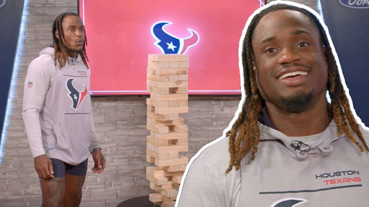 Tremon Smith explains his favorite nickname while playing Jenga