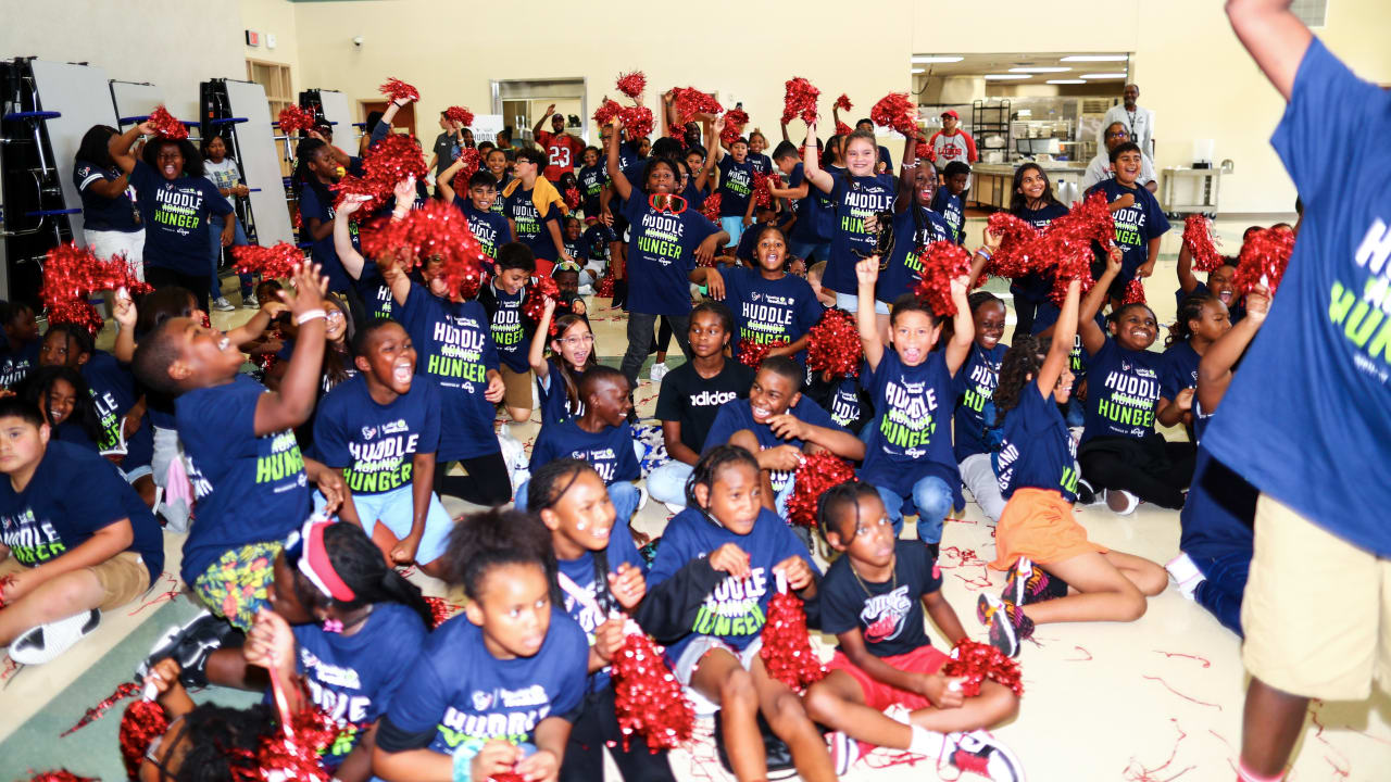 | Huddle Against Hunger Kickoff at Rosa Parks Elementary