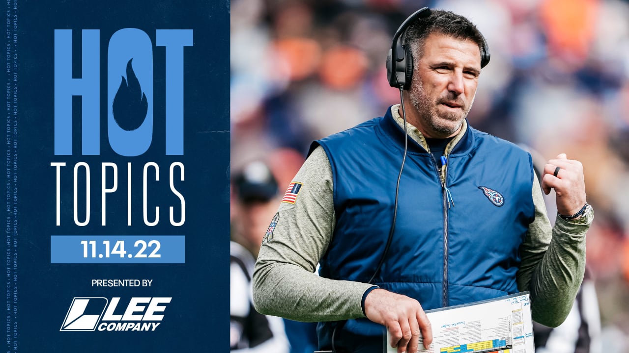 Hot Topics From Titans HC Mike Vrabel's Monday Presser