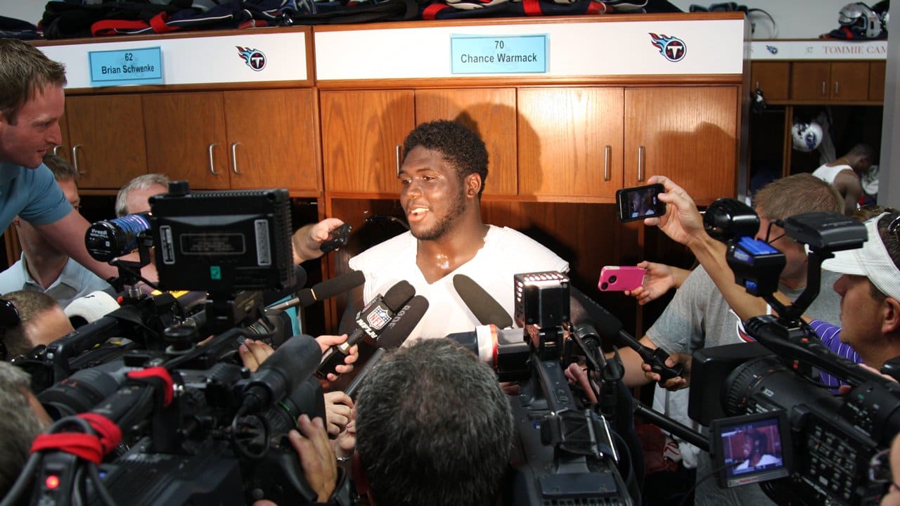 Chance Warmack Meets Media Day After Signing Contract