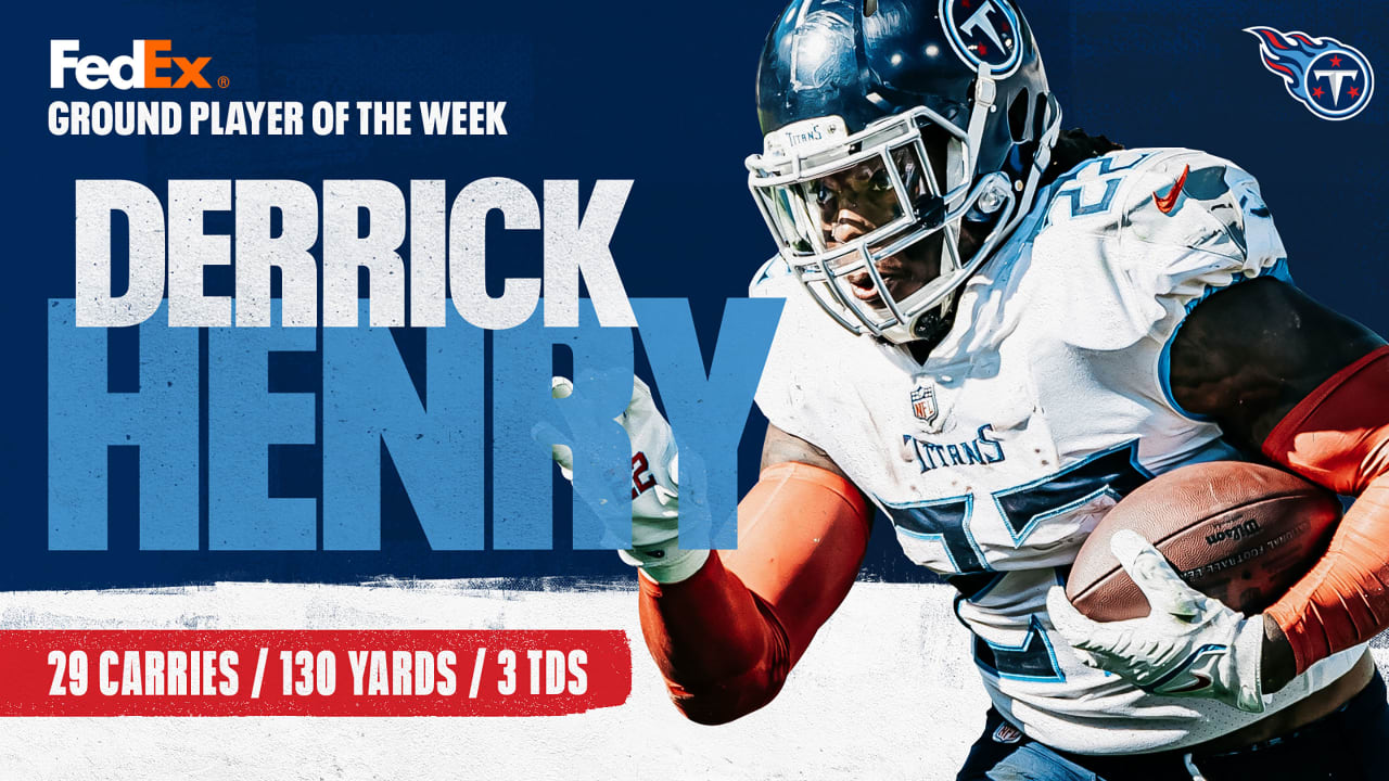 Derrick Henry Named FedEx Ground Player of the Week