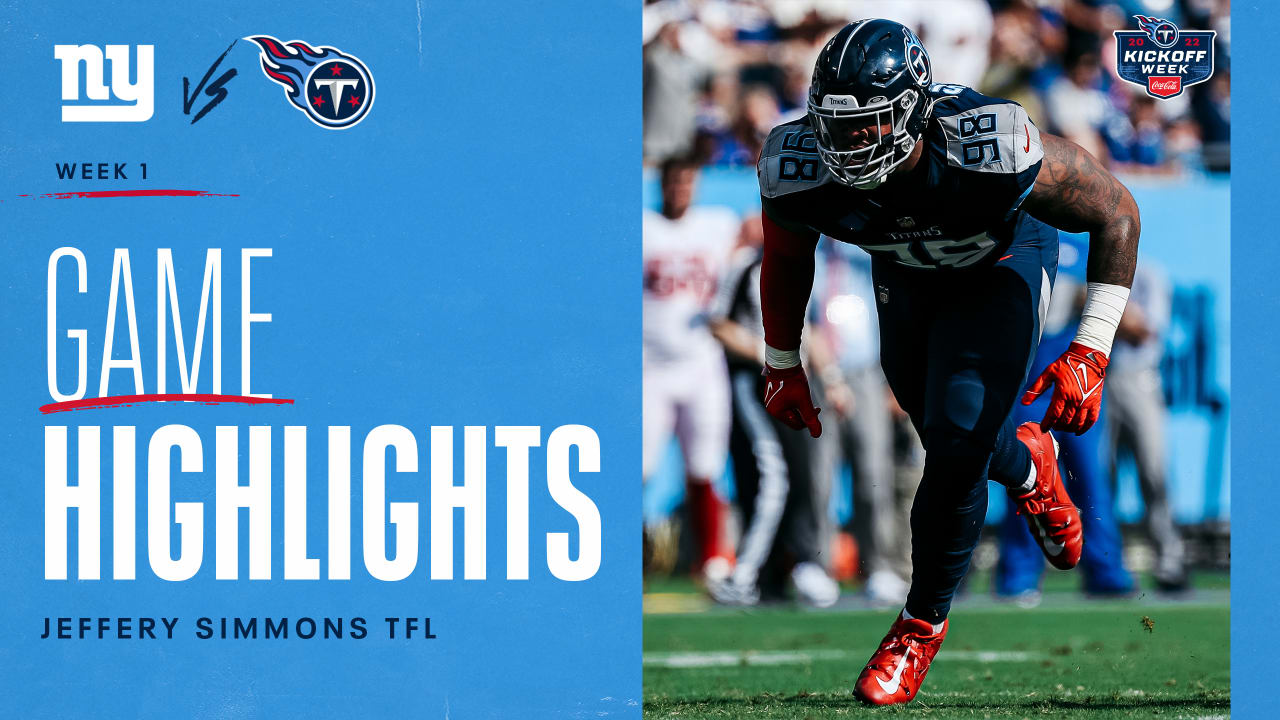 Jeffery Simmons Swarms Saquon in Backfield for TFL | Game Highlights