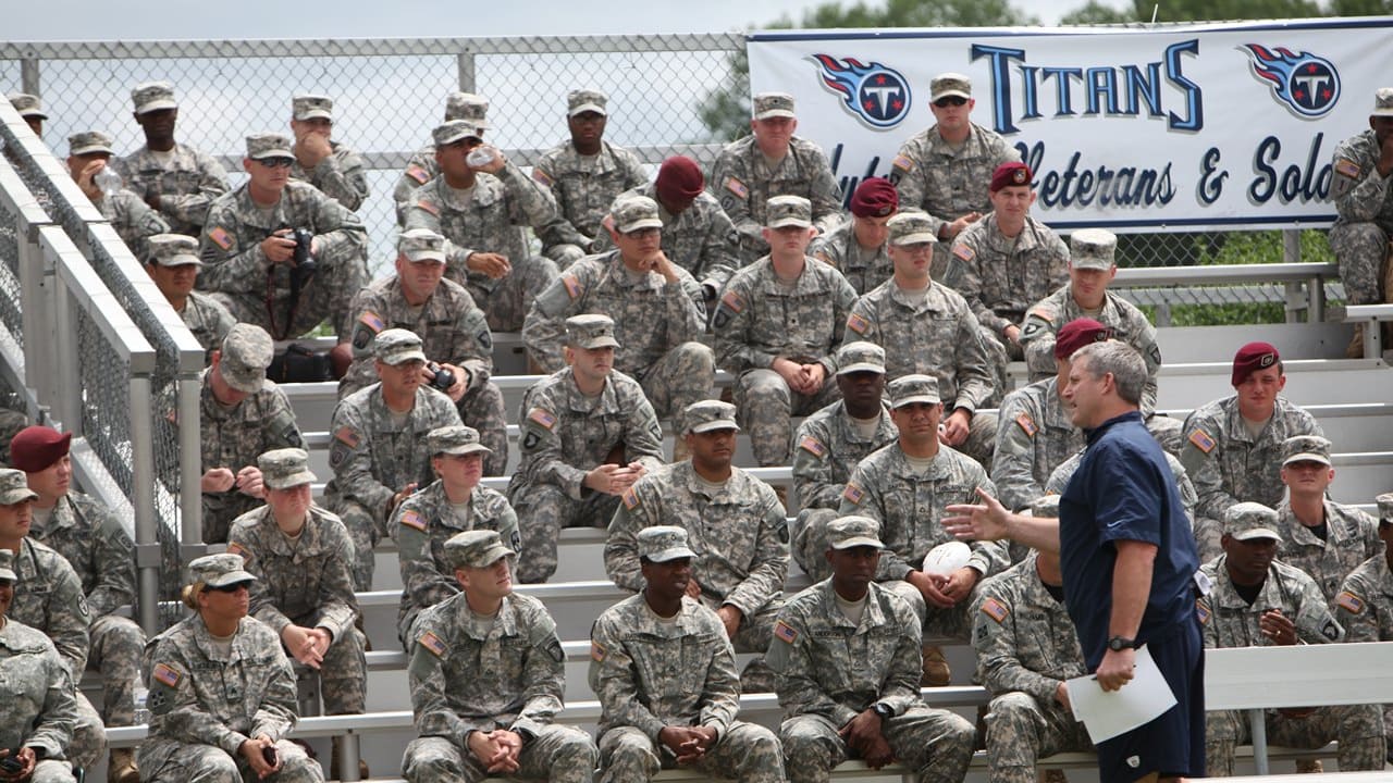 Fort Campbell Soldiers Take in Titans Practice