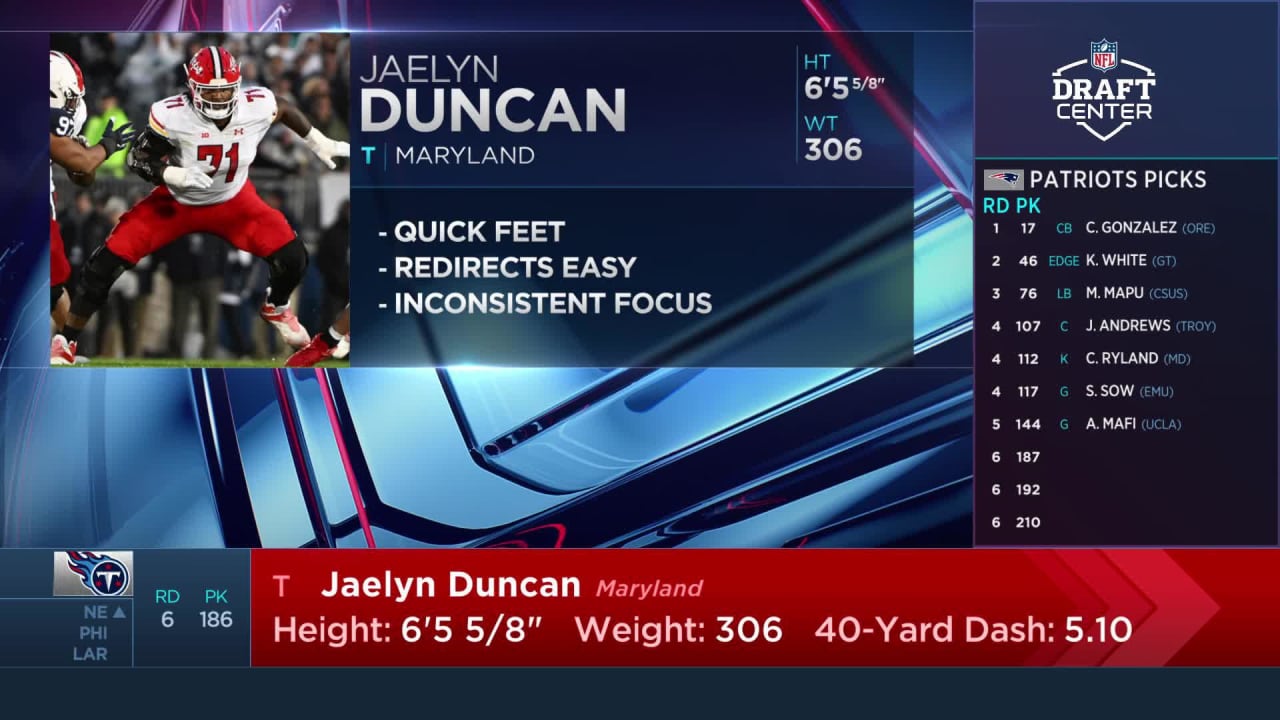 Titans Select Jaelyn Duncan with No. 186 Pick in 2023 Draft | NFL Network