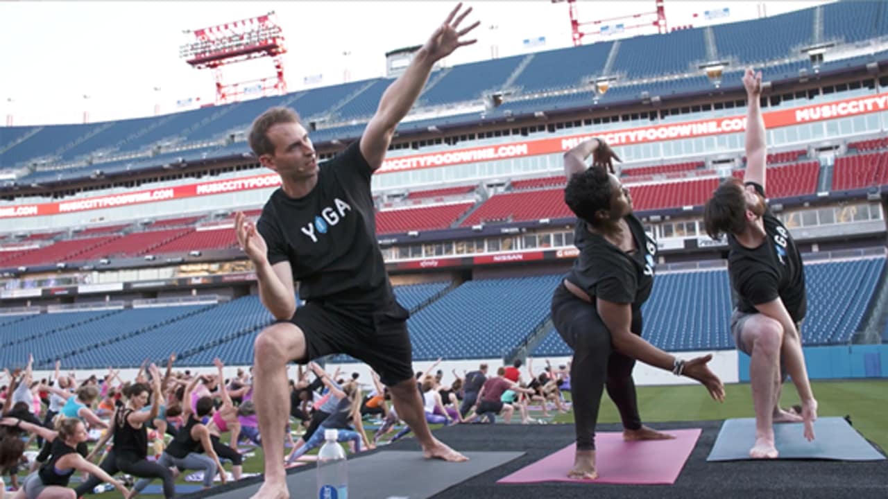 Titans Host Yoga on the Field at Nissan Stadium