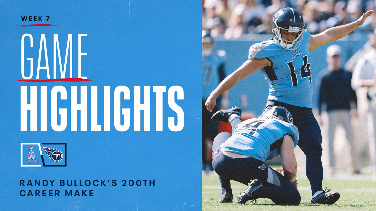 Randy Bullock Drills a 28-Yard FG for his 200th Career Make | Game ...