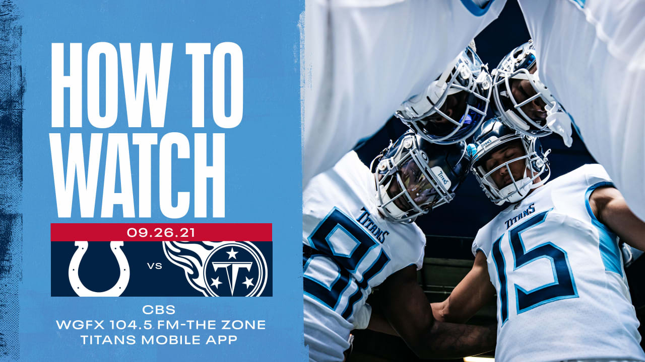 Indianapolis Colts vs. Tennessee Titans: How to Watch, Listen and Live ...