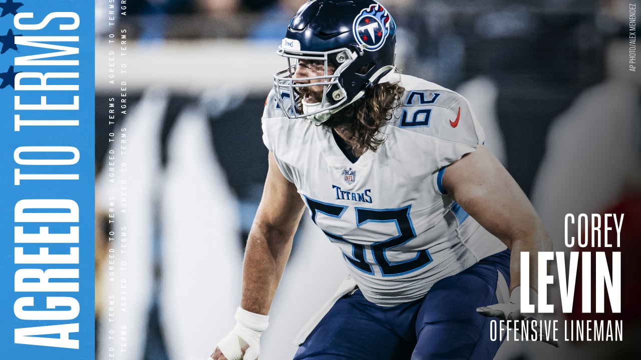 Titans Agree to Terms with OL Corey Levin on a One-Year Deal