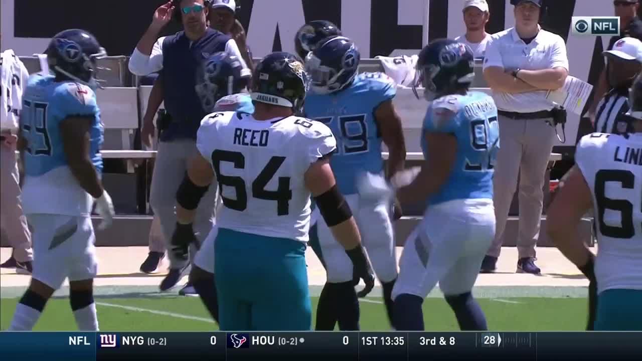 Wesley Woodyard Sacks Blake Bortles on Jags' First Drive