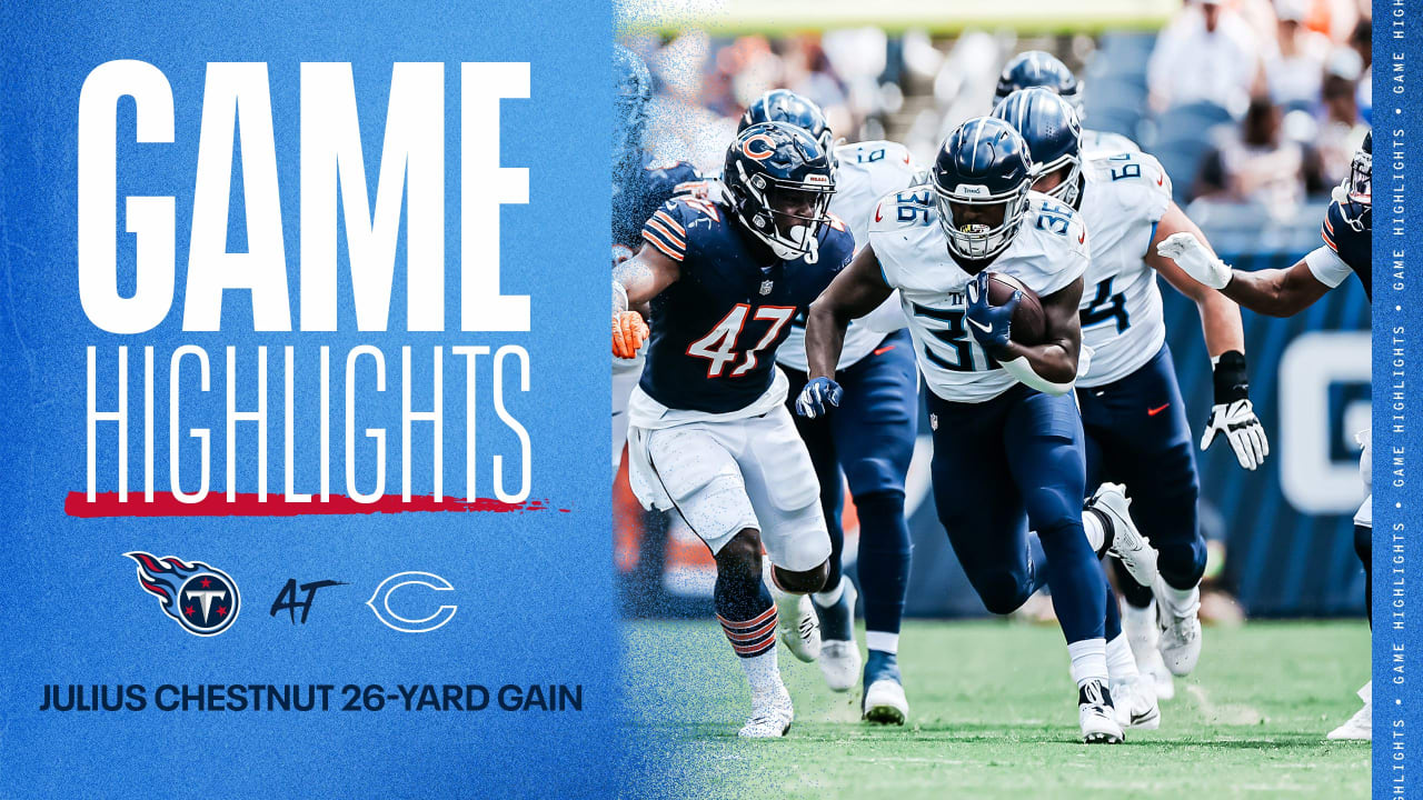 Julius Chestnut Bursts Through Bears Defense for 26-Yard Gain | Game ...