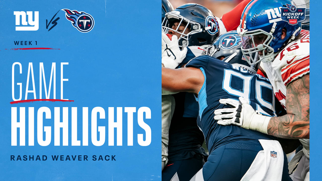 Rashad Weaver Wrestles Down Daniel Jones for Third-Down Sack | Game ...