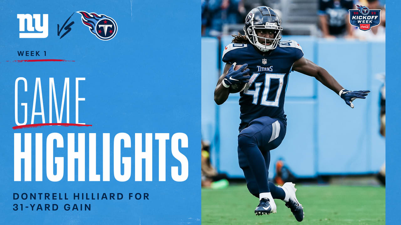 Dontrell Hilliard Catches and Runs for 31 Yards | Game Highlights