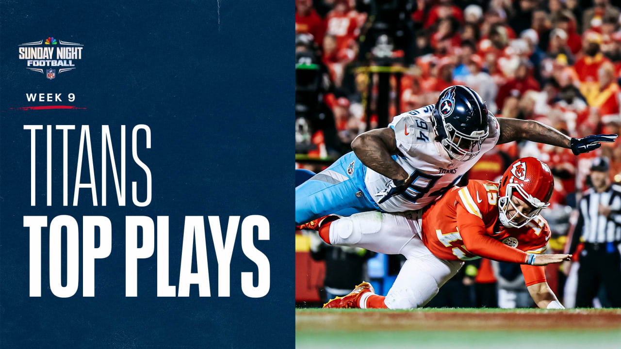 Titans' Top Plays vs. Chiefs Week 9 | Game Highlights