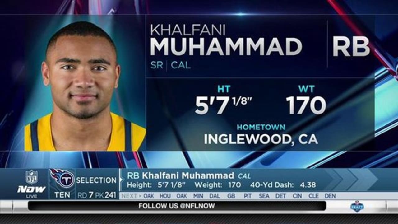 Titans select Khalfani Muhammad No. 241 in the 2017 NFL Draft