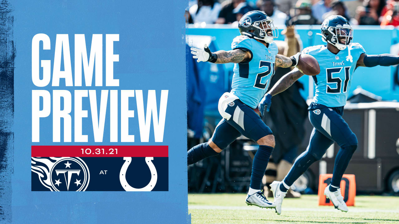 Game Preview: Titans Travel to Indianapolis for Halloween Clash with Colts