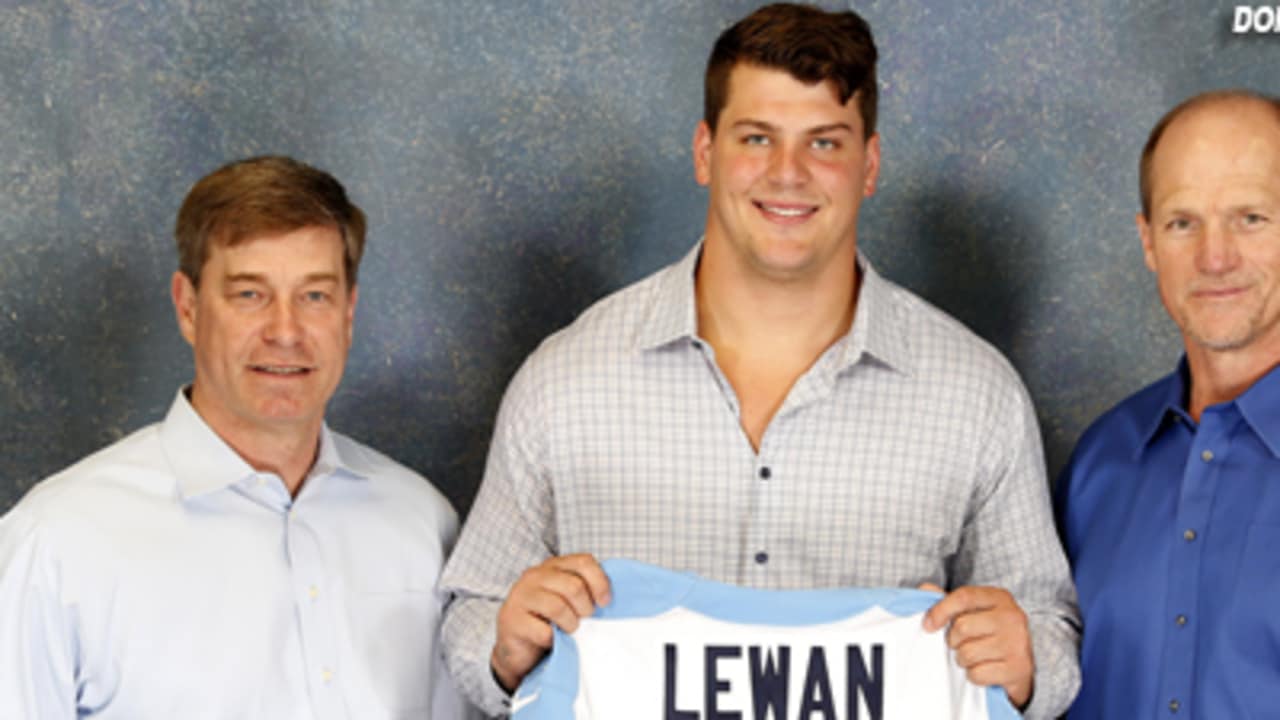 Coach Ken Whisenhunt, Top Pick Taylor Lewan Field Qs during Titans Fan ...