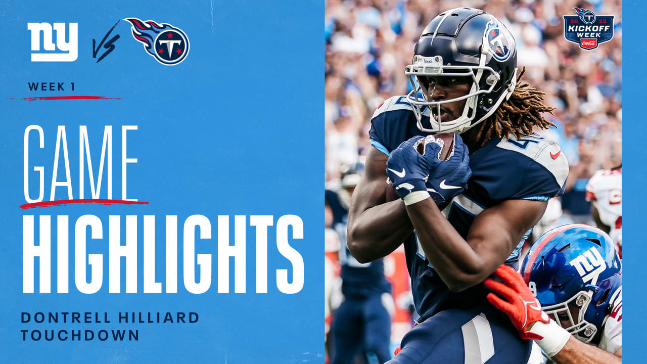 Dontrell Hilliard Opens Titans Season with 7-Yard TD Catch | Game ...