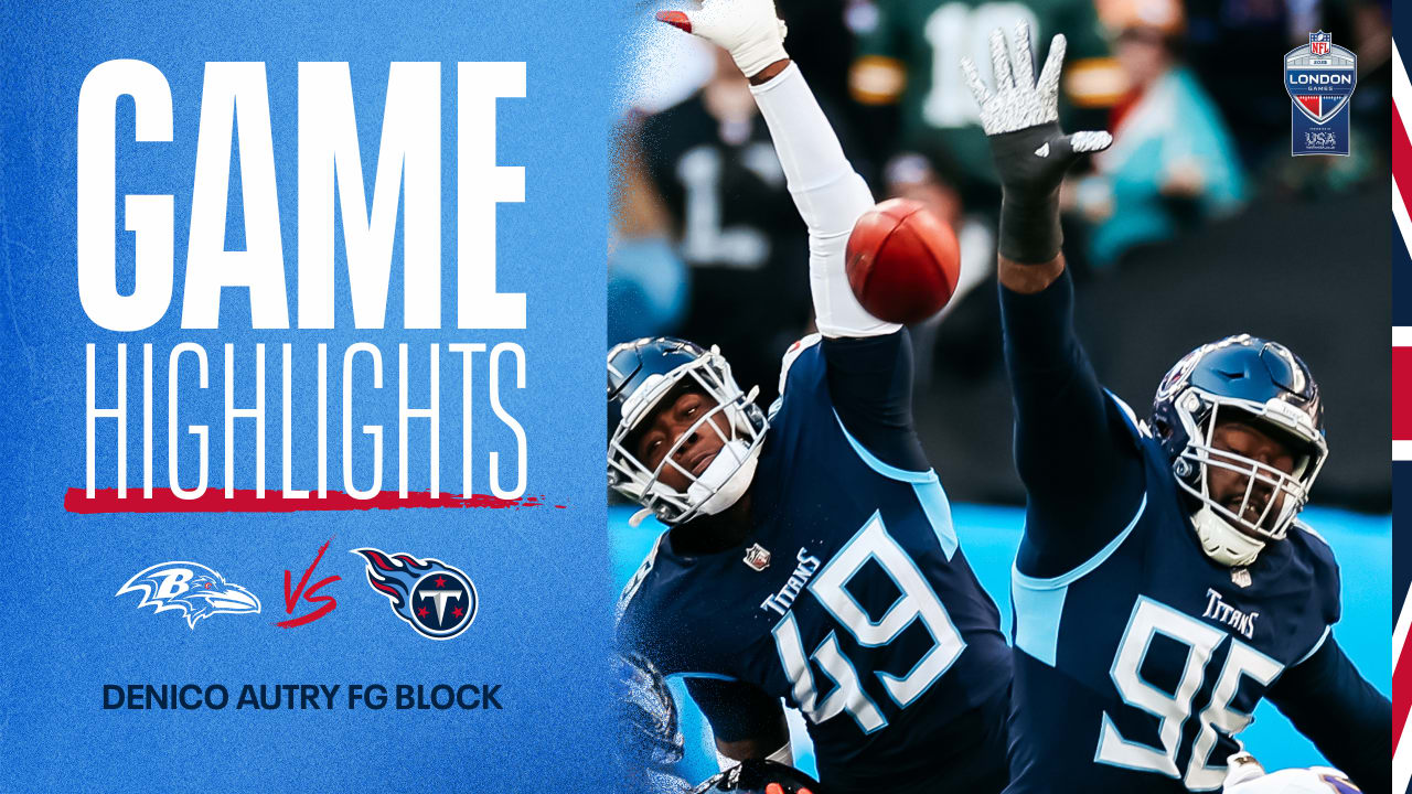 Denico Autry Blocks Tucker's Extra Point | Game Highlights