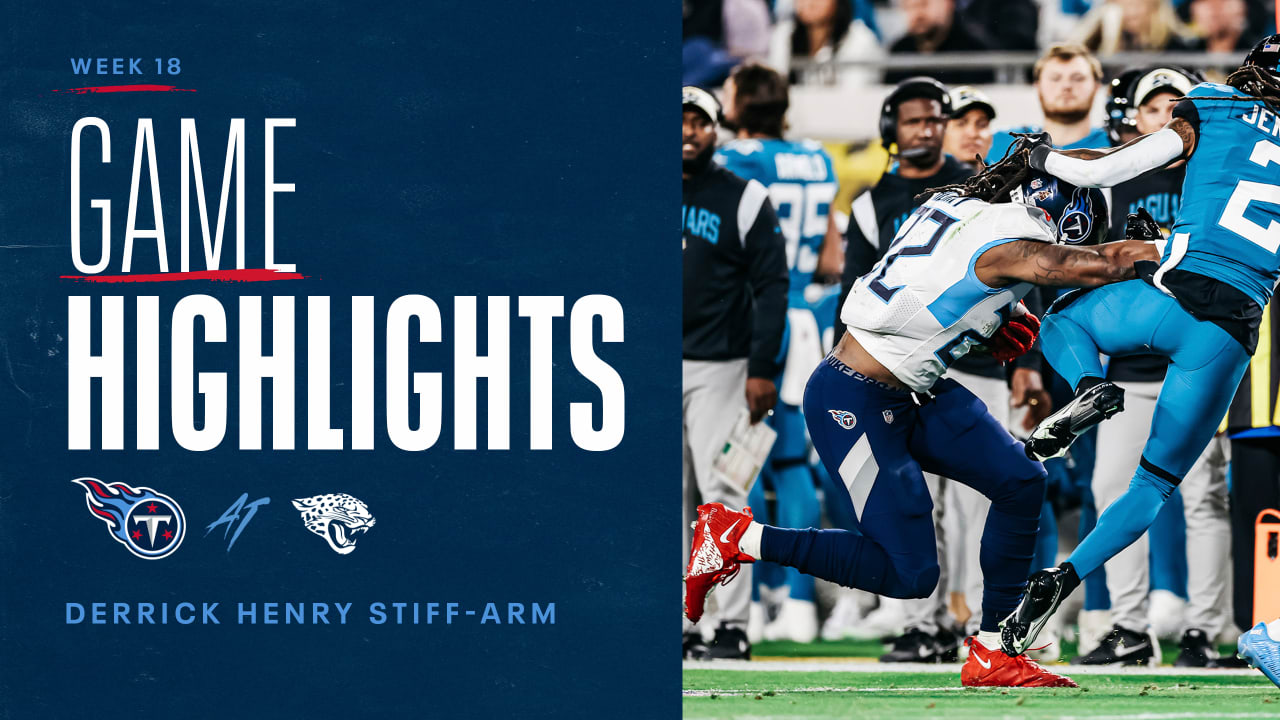 Derrick Henry Shows Off his Strength with a Mean Stiff-Arm | Game ...