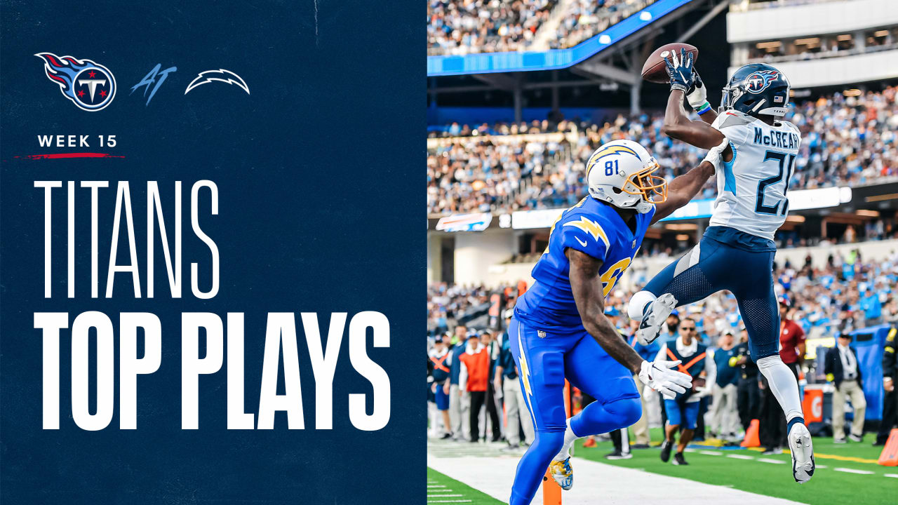 Titans' Top Plays vs. Chargers Week 15 | Game Highlights Titans' Top Plays vs. Chargers Week 15 | Game Highlights