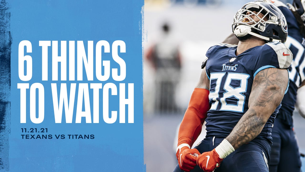 Six Things to Watch in Titans vs Texans on Sunday at Nissan Stadium