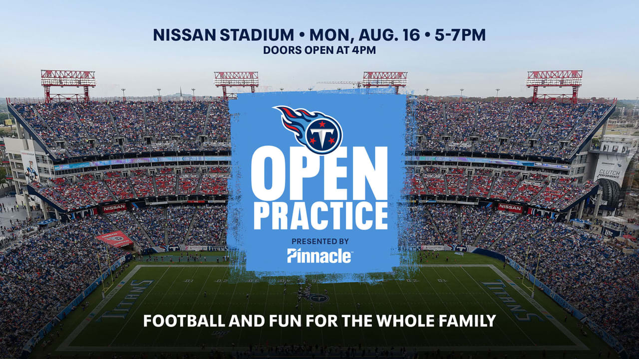 Notes and Reminders for Open Titans Practice on Monday Night at Nissan ...