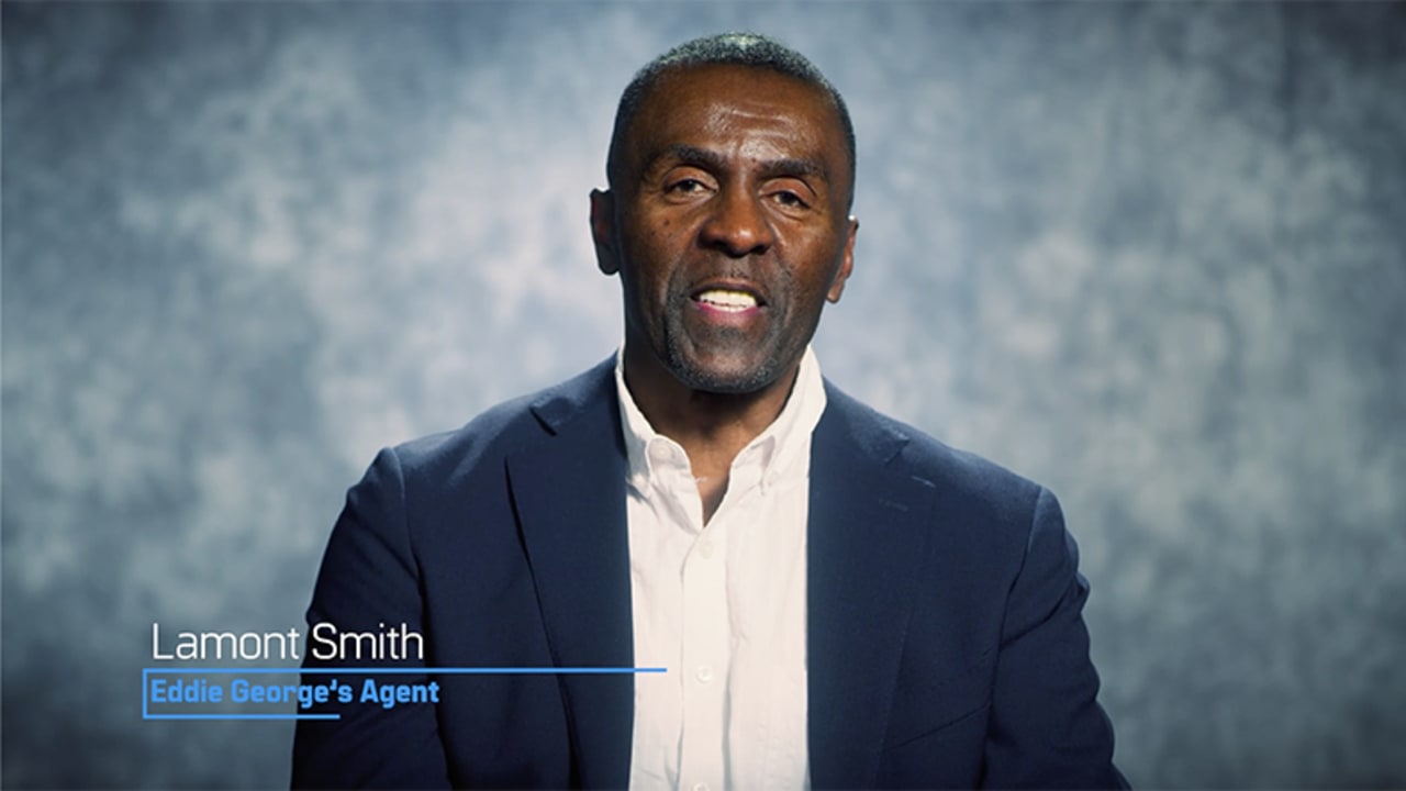 Agent Lamont Smith Congratulates Eddie George on Jersey Number Retirement