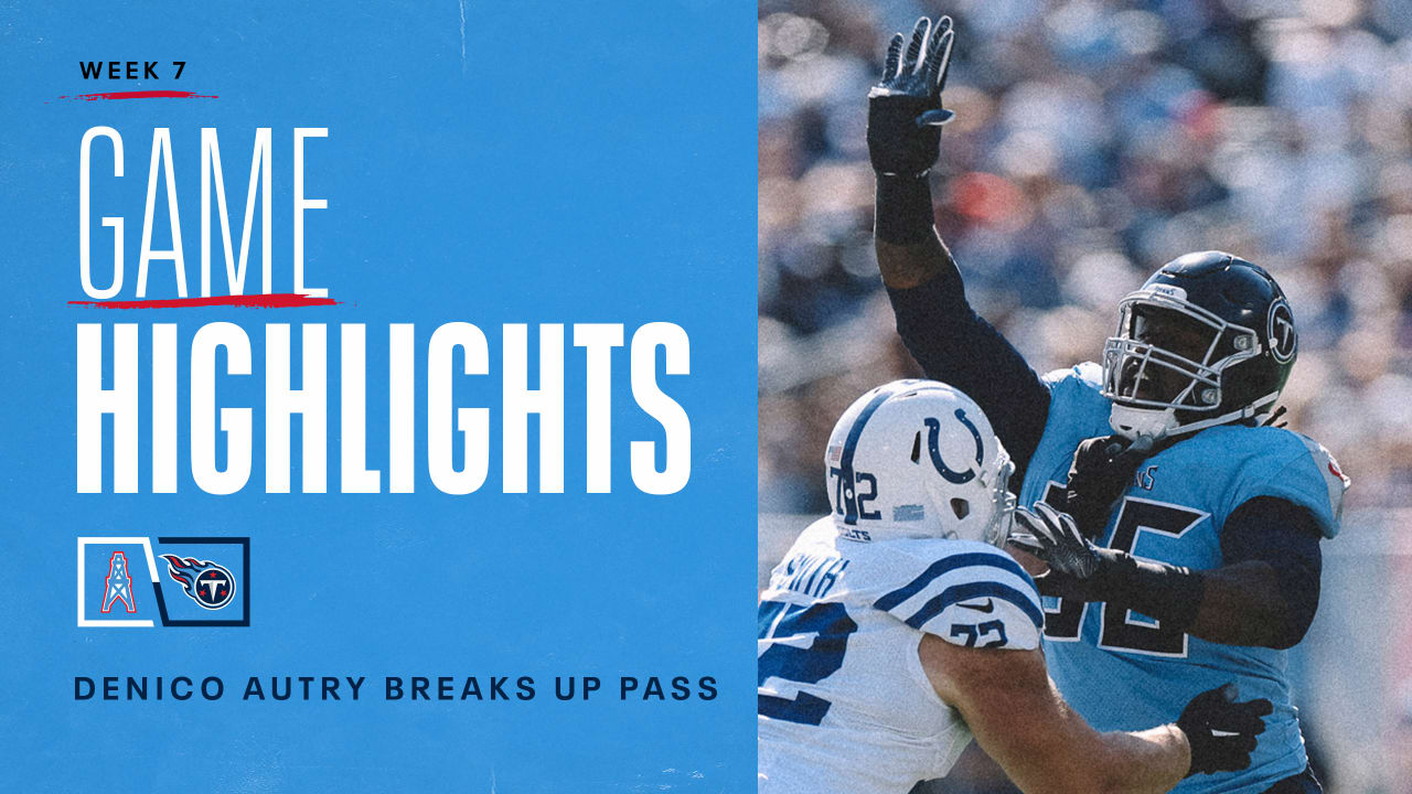 Denico Autry Raises his Hands at Perfect Time to Bat Ryan's Pass Down ...