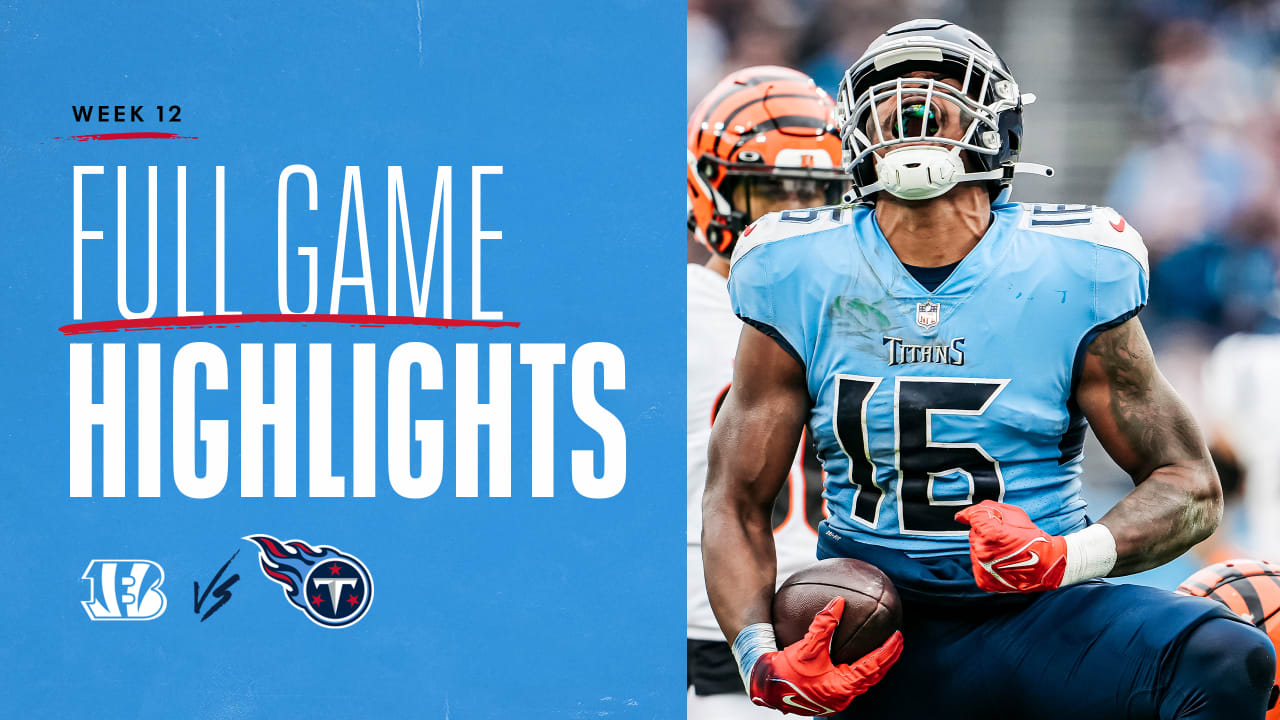 Bengals vs. Titans Highlights Week 12 | Game Highlights